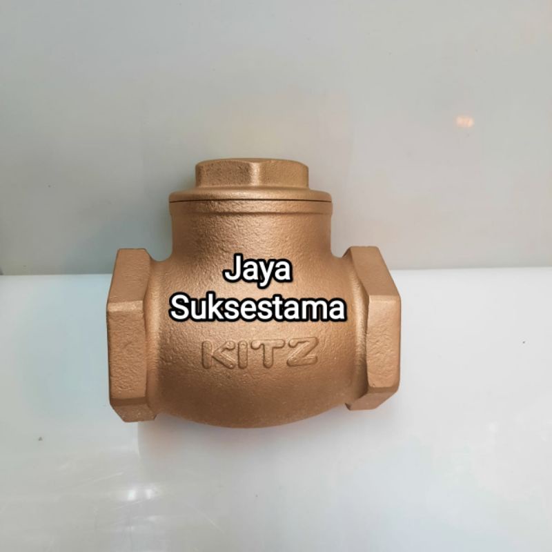 Jual KITZ Swing Check Valve Kuningan 2" inch - Klep Tabok ORIGINAL Kitz ...