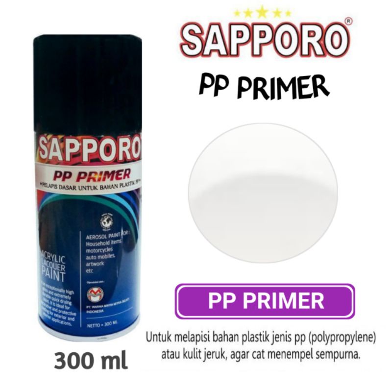 Jual PP PRIMER SAPPORO STANDAR 300ml Cat Semprot Pylok Pilok Pylox ...