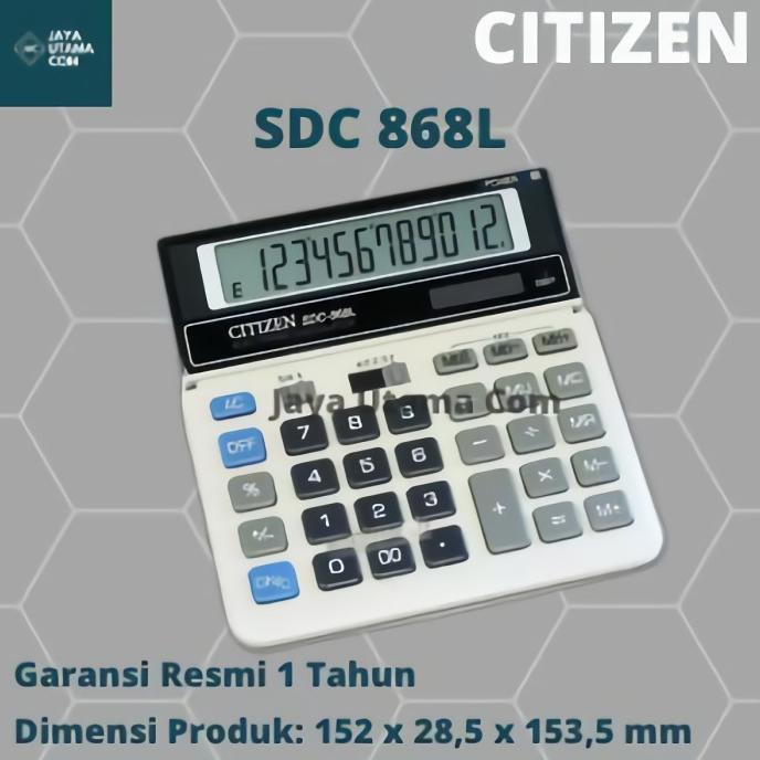 Jual Kalkulator Citizen SDC-868L ORIGINAL | Shopee Indonesia