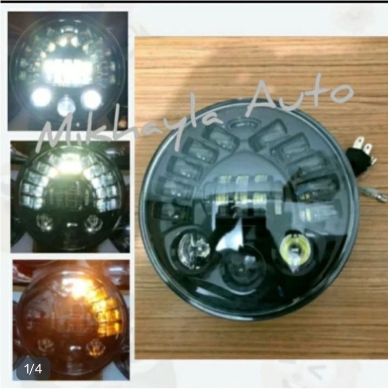 Jual Fog Lamp Lampu Sultan Headlamp 19 LED 7 Inch Jimny Hardtop Jeep ...