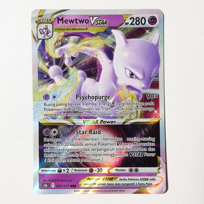 Jual Kartu Mewtwo Vstar Rrr 031/071 S10B - Kartu Pokemon Indonesia ...
