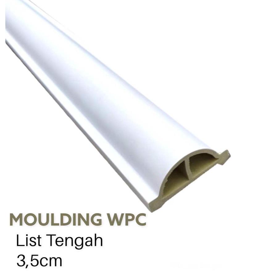 Jual U7Y【 Wallmoulding bahan WPC panjang 3m & 4m polos mentah / Lis ...