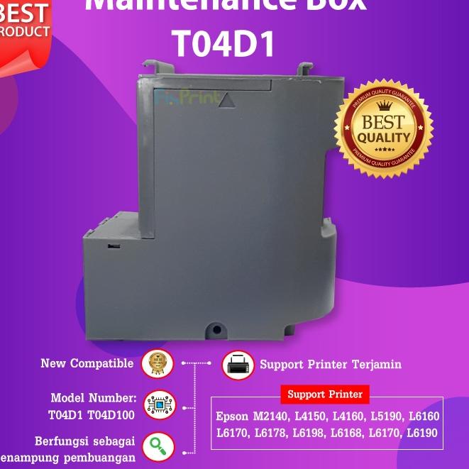 Jual Best Seller Maintenance Box Epson T04D1 + CHIP Compatible Printer ...
