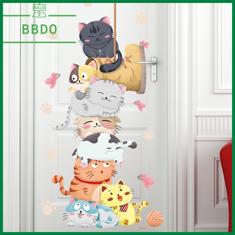 Jual wall sticker dinding lucu aesthetic motif pengukur tinggi badan ...
