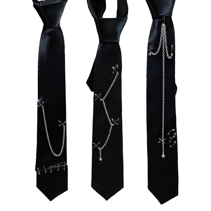 Jual ALT GOTH CHAIN REWORKED TIES (DASI) | Shopee Indonesia