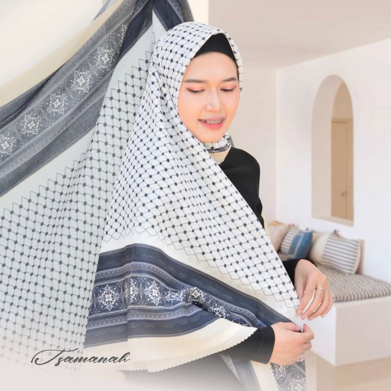 Jual Hijab Jilbab Jumbo Syar'i 140 x 140 cm motif Lunara series // Hijab Jilbab Jumbo Syar'i ...
