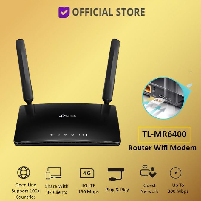 Jual Tplink Tl-Mr6400 Wireless N 4G Lte Router Wifi Modem Mifi Tp-Link ...