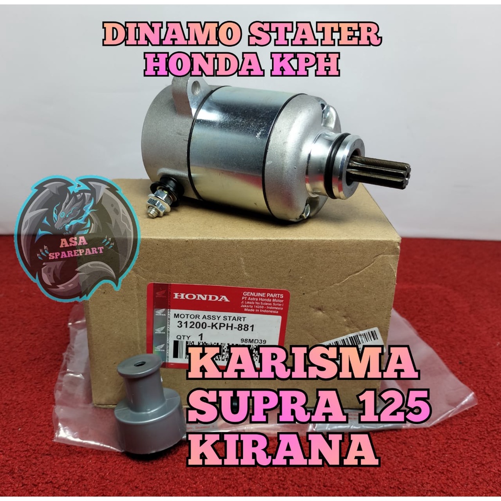 Jual DINAMO STATER KPH ASLI ORIGINAL MOTOR HONDA KHARISMA , Supra x 125 ...