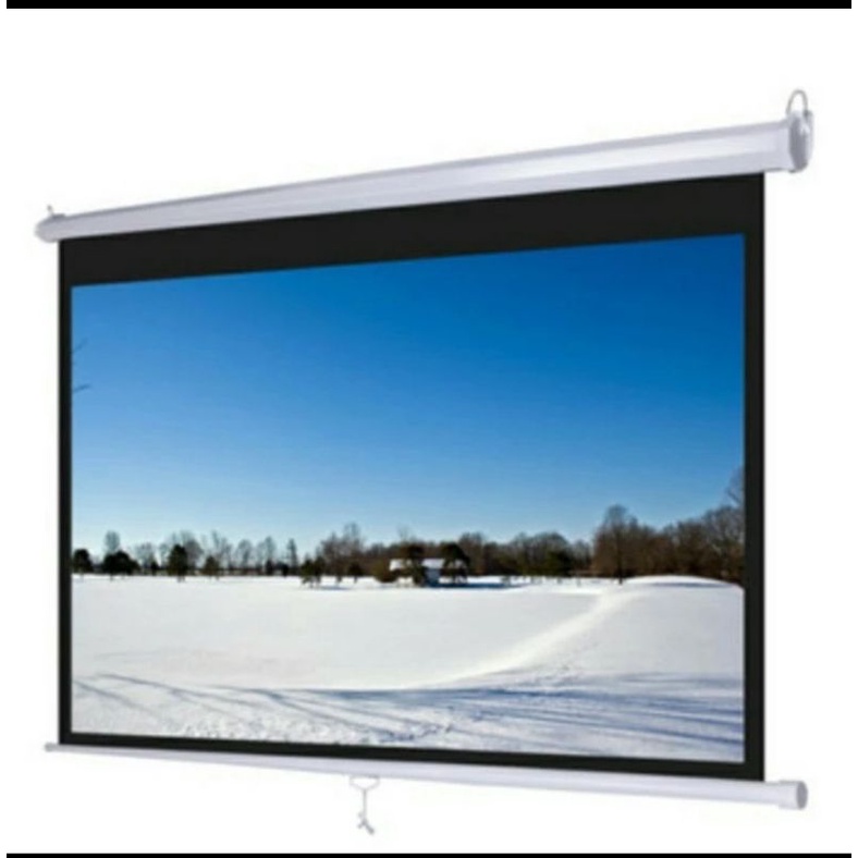 Jual Layar Proyektor manual 96 inch / Screen projector manual 96 inch ...