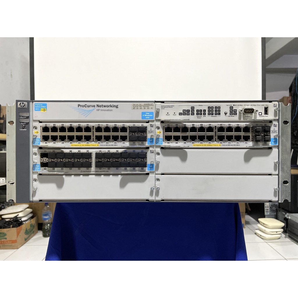 Jual switch hp 5406zl J8697A 48 port gigabit poe web base manage dual ...