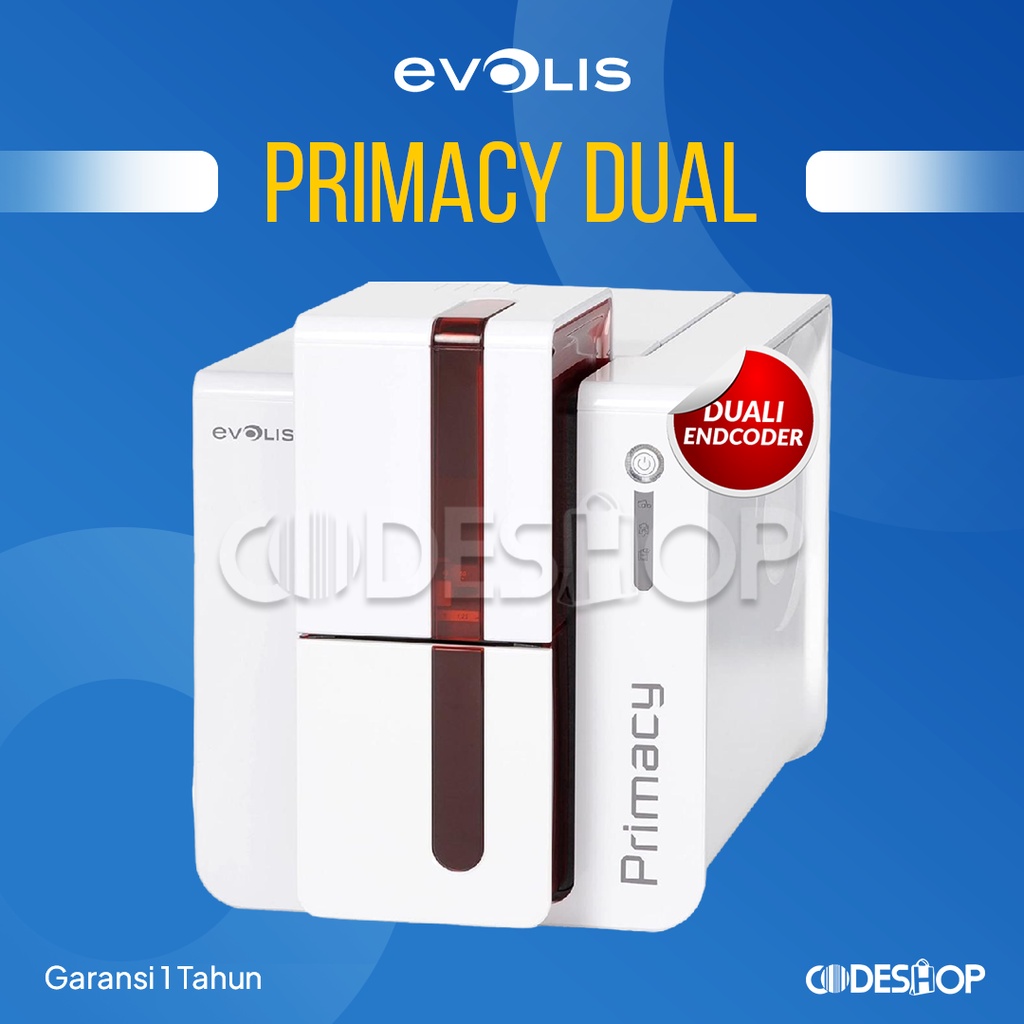 Jual Printer ID Card Evolis Primacy Dual Side + Duali Encoder Cetak ...