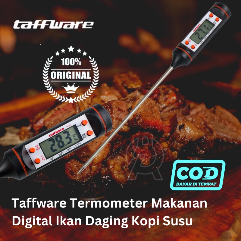 Jual TERMURAH Taffware Termometer Makanan Digital Ikan Daging Kopi Susu ...