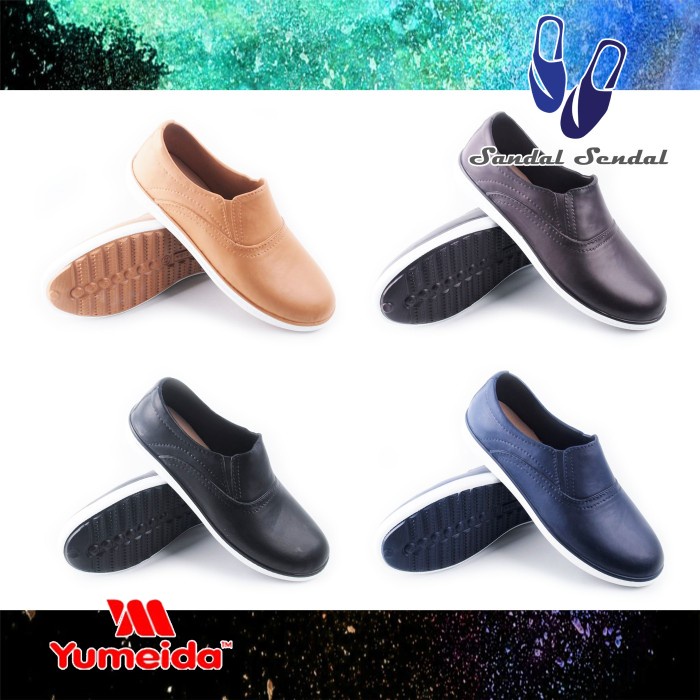 Jual Sepatu Pantofel Yumeida 5071 Fashion Casual Pria Karet Lokal ...