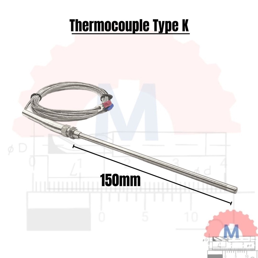 Jual Probe Sensor Suhu Thermokopel Type-K M8 Pengukur Temperatur Thermo ...