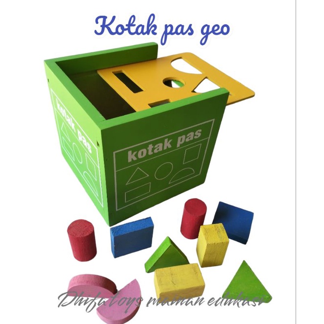 Jual Kotak Pas Geometri - Mainan Edukasi Kayu | Mainan Anak TK/Paud ...