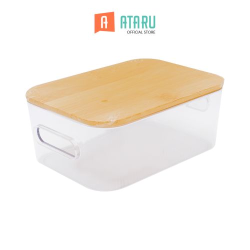 Jual Ataru 20X14X7.5 cm Kotak Penyimpanan Dengan Tutup Bambu Kotak ...