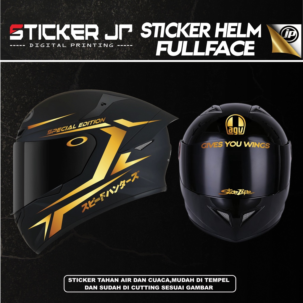Jual Stiker Helm Full Face - Cutting Sticker helem FullFace StarLine ...