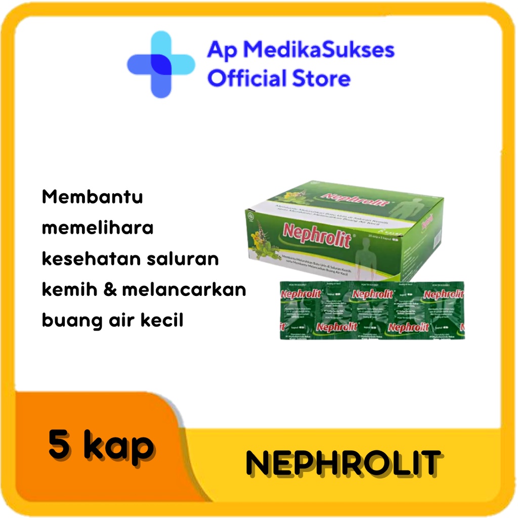 Jual Nephrolit 5 Kapsul Meluruhkan Batu Urine & Melancarkan Buang Air ...