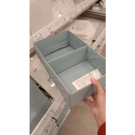 Jual Box Sekat Box Kompartemen Ikea Biru Pastel | Shopee Indonesia
