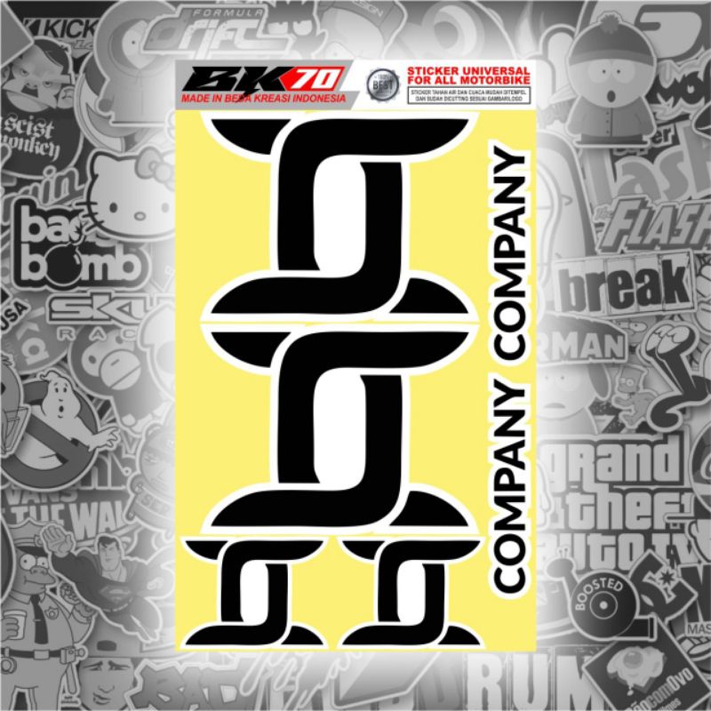Jual Stiker Company No.06 Universal For All Motor | Shopee Indonesia