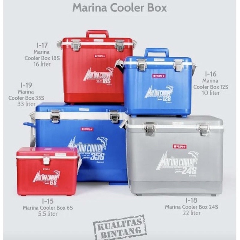 Jual cooler Marina box kotak udang, boks es kotak penyimpanan umpan ...