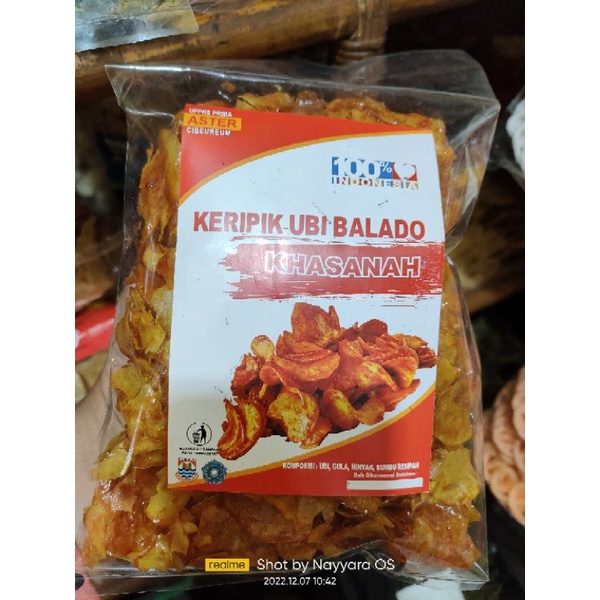 Jual Keripik ubi balado khasanah 250 gr | Shopee Indonesia