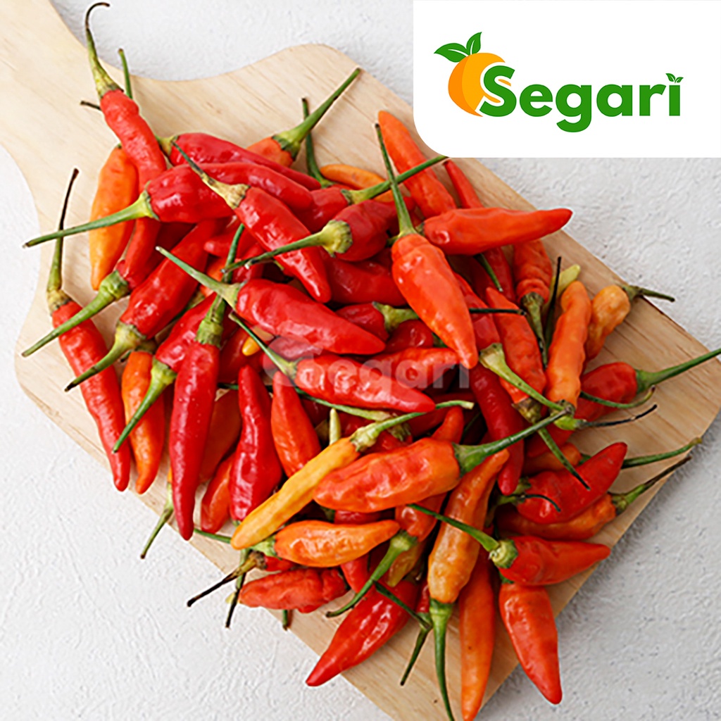 Jual Grosiran Cabai Rawit Merah 150 gram / pack Cabe Segari COD ...