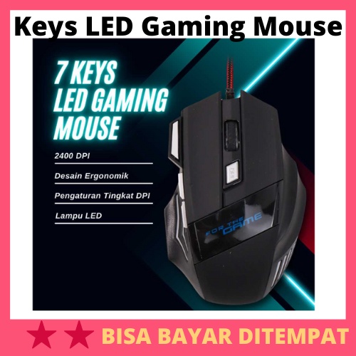 Jual Keys LED Gaming Mouse 2400 DPI / Mouse Mose Gaming Geming Game ...