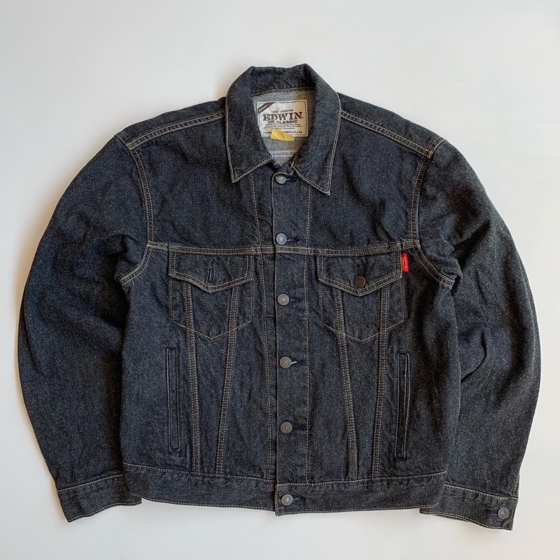 Jual Edwin Denim Trucker Jacket | Shopee Indonesia