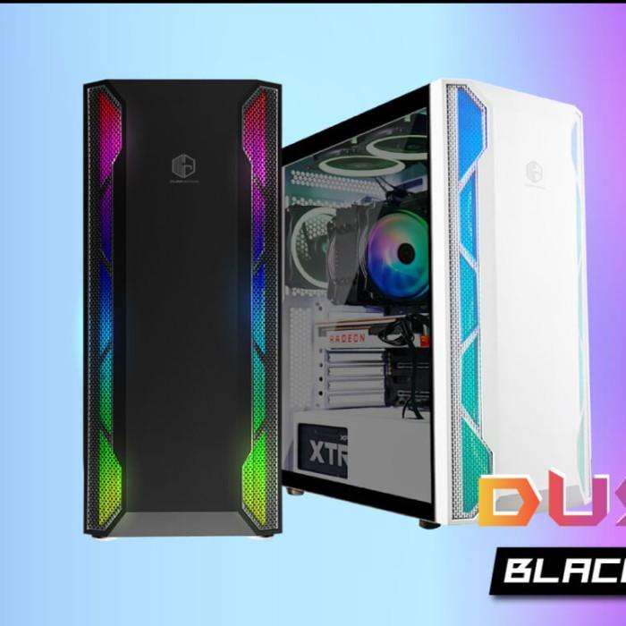 Jual Casing Pc Cube Gaming Dustin Mid Tower Atx Tempered Glass Strip ...