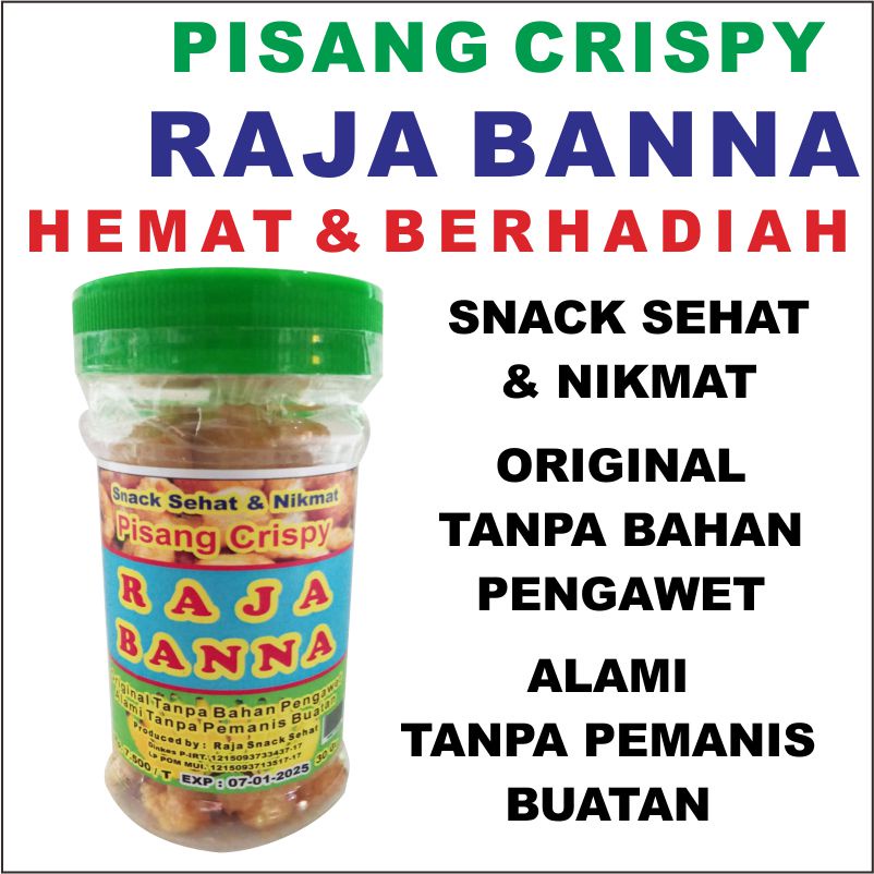Jual KERIPIK PISANG RAMBAK PISANG RAJA BANNA Snack Sehat & Nikmat ...