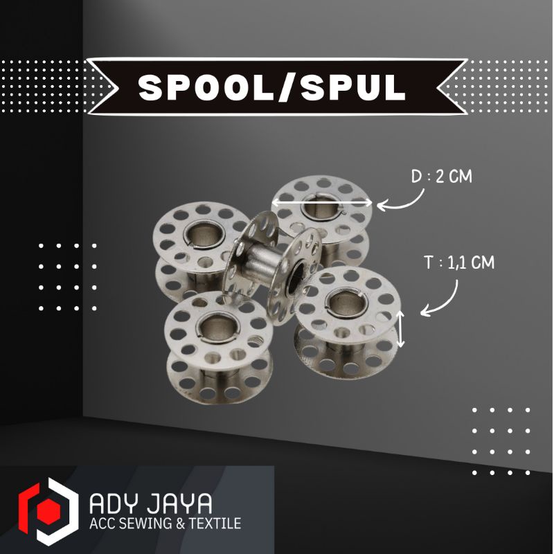 Jual Spul / Spool Besi Mesin Jahit Kecil / Classic / Hitam | Shopee ...