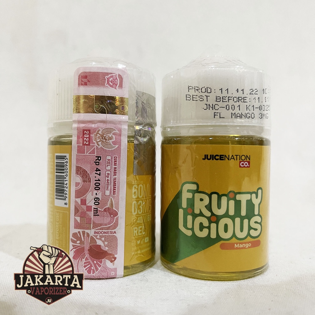 Jual FRUITYLICIOUS MANGO FRUITY LICIOUS MANGO BY JUICENATION 60ML 3MG ...