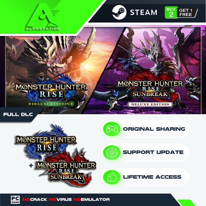 Jual Monster Hunter Rise Sunbreak Deluxe Edition PC Original | Shopee ...