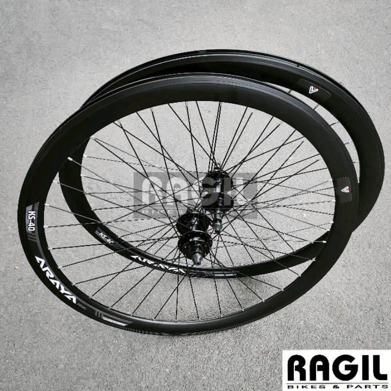 Jual WHEELSET SEPEDA 700C ARAYA KS40 700 C LUBANG 32 HOLE 32H DOUBLE ...