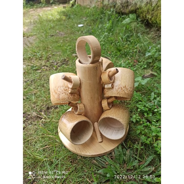 Jual Cangkir bambu natural satu set | Shopee Indonesia