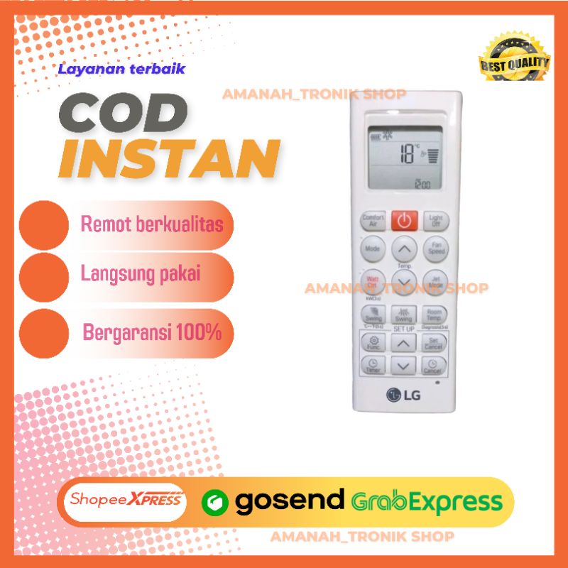 Jual Remote AC LG Smart Inverter dual inverter - Tanpa setting Langsung ...