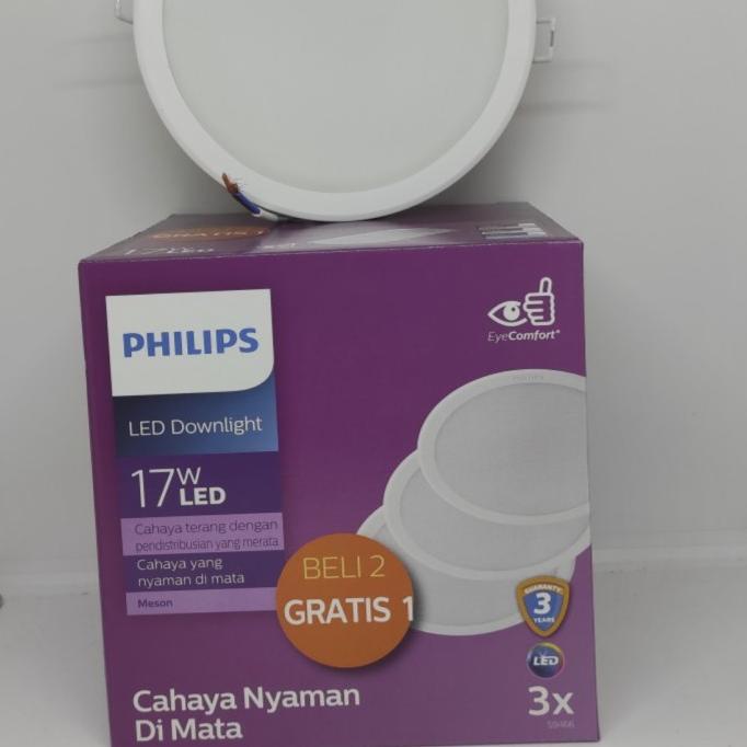 Jual PHILIPS LED Downlight Pack 59466 MESON 150 17W 65K ID MP recessed ...