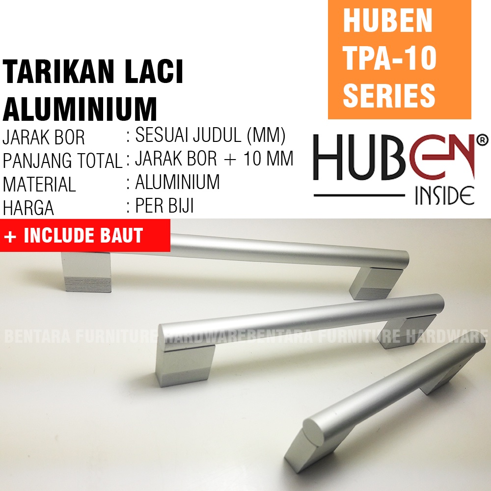Jual HUBEN TPA-10 96 MM - TARIKAN LACI MEJA LEMARI KABINET GAGANG PINTU ...