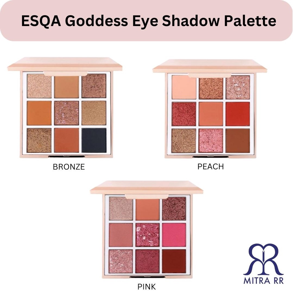 Jual ESQA Goddess Eyeshadow Palette / Eye shadow Bronze Pink Peach | Shopee Indonesia