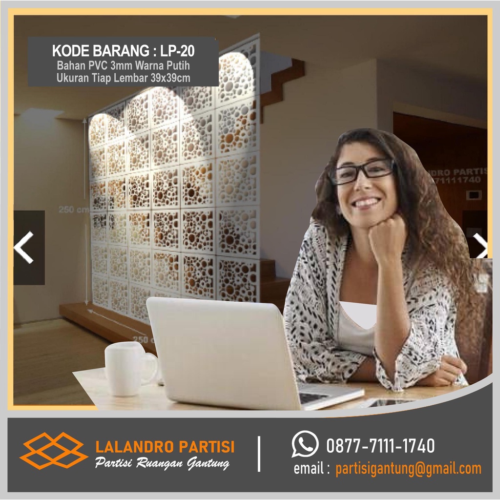 Jual Partisi Ruangan Gantung Ukuran 39x39cm Dekorasi Penyekat Ruangan ...