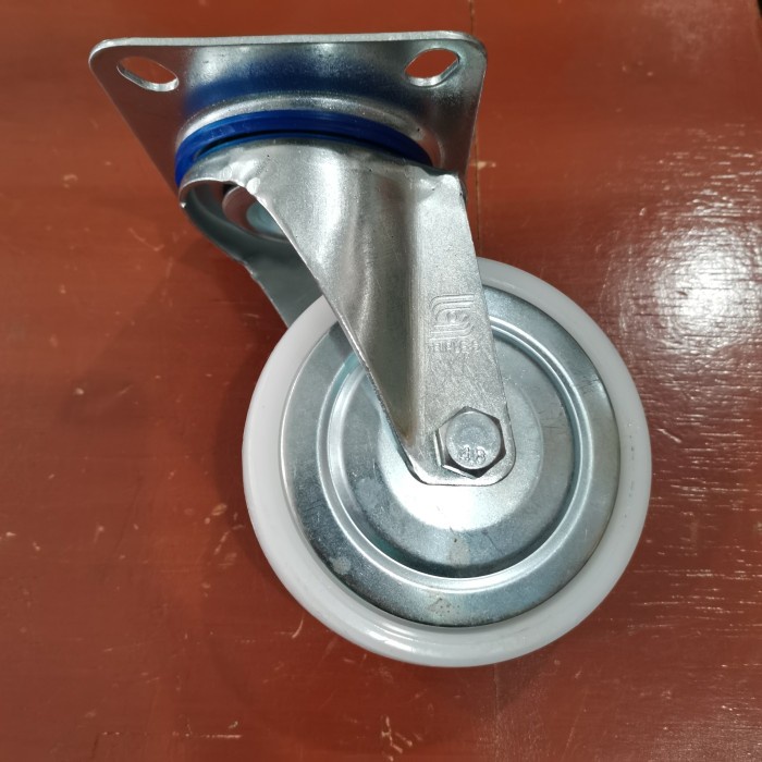 Jual Roda troli nylon 4" Hidup roda trolley roda keranjang 4 inch putar ...