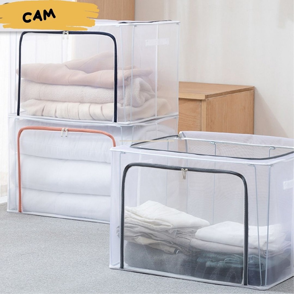 Jual STORAGE BOX 66 liters frame baja Double Zipper Large Box 66L DBL . KONTAINER . TEmpat ...