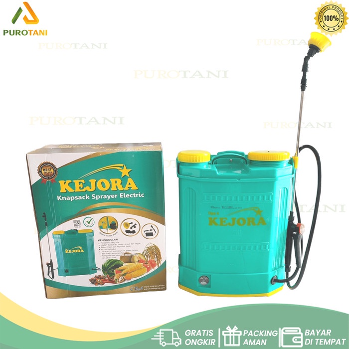 Jual Tangki Semprot Hama Kejora Knapsack Sprayer Elektric 16L CBA ...