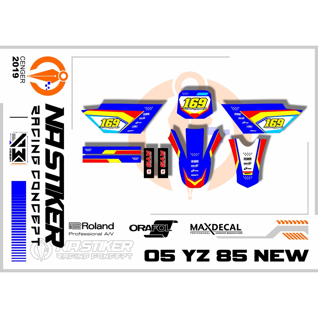Jual DECAL GTX YX85 BIRU DESAIN SUKA SUKA BISA CUSTOM | Shopee Indonesia