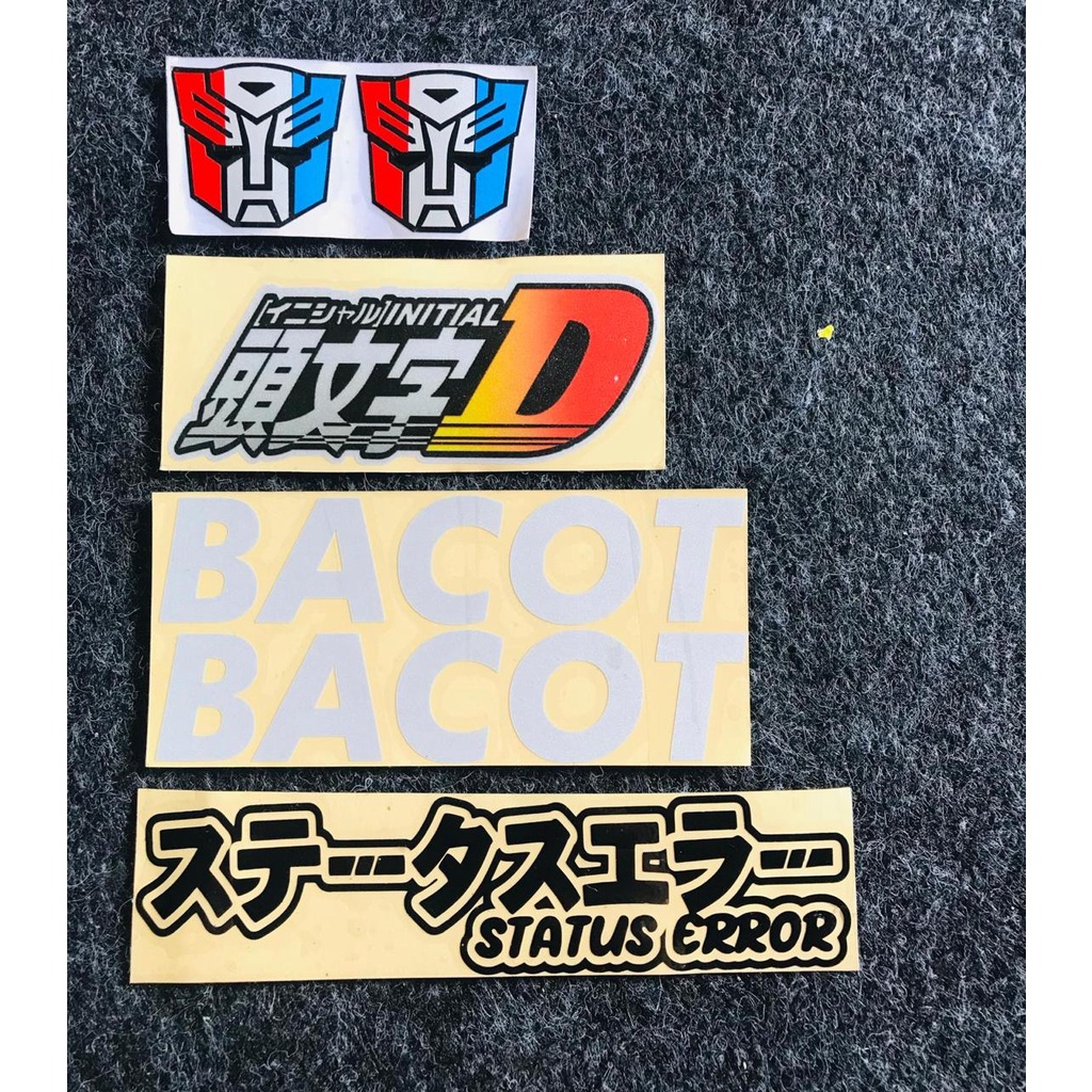 Jual PROMO STIKER GAMBAR TRANSFORMERS ISI 2 , INITIAL D , BAC*T ISI 2 ...