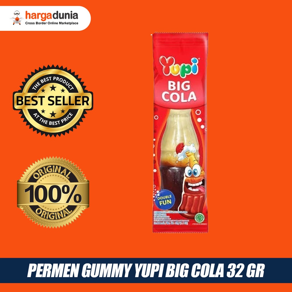 Jual Permen Gummy YUPI Big Cola 32 Gr | Shopee Indonesia