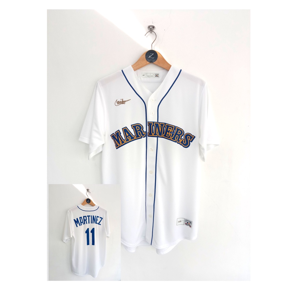 Jual Jersey baseball MLB Seattle Mariners Edgar Martinez Cooperstown ...