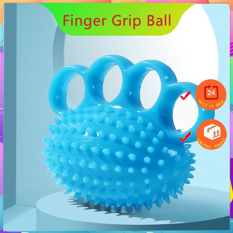 Jual Bola Terapi Tangan Stroke Berduri Karet Remas Alat Pijat / Finger ...