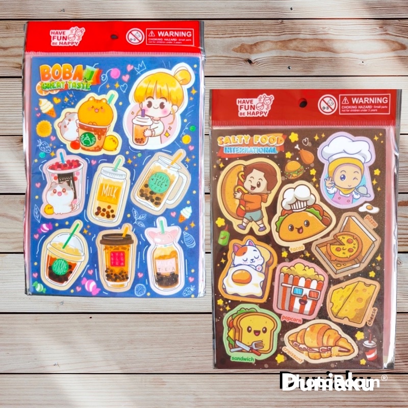 Jual sticker busa karakter anak lucu / sticker tempel / stiker foam ...